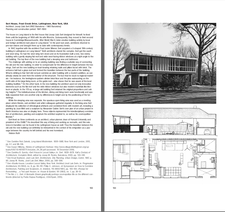 "Haus Sert, Lattingtown, New York, USA (1947–1950)" — METROMOD